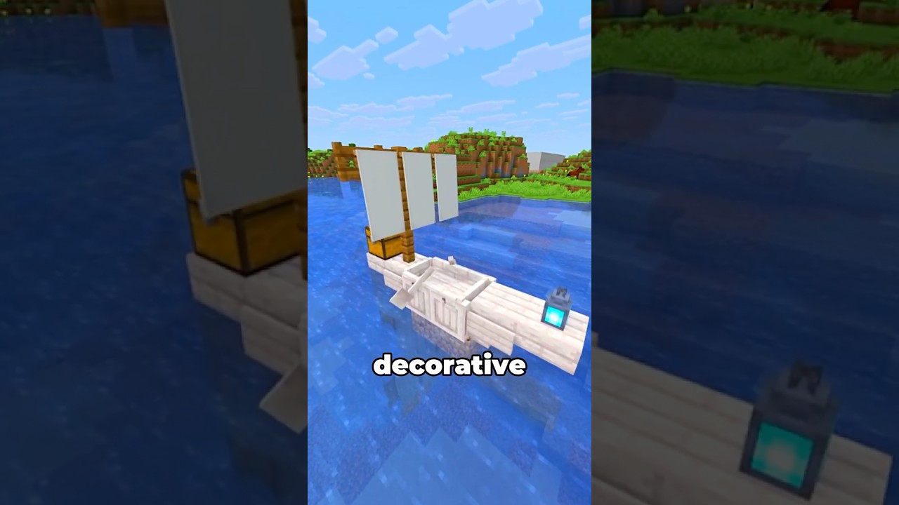 The Best Outdoor Decoration in Minecraft!? 💎 #minecraft