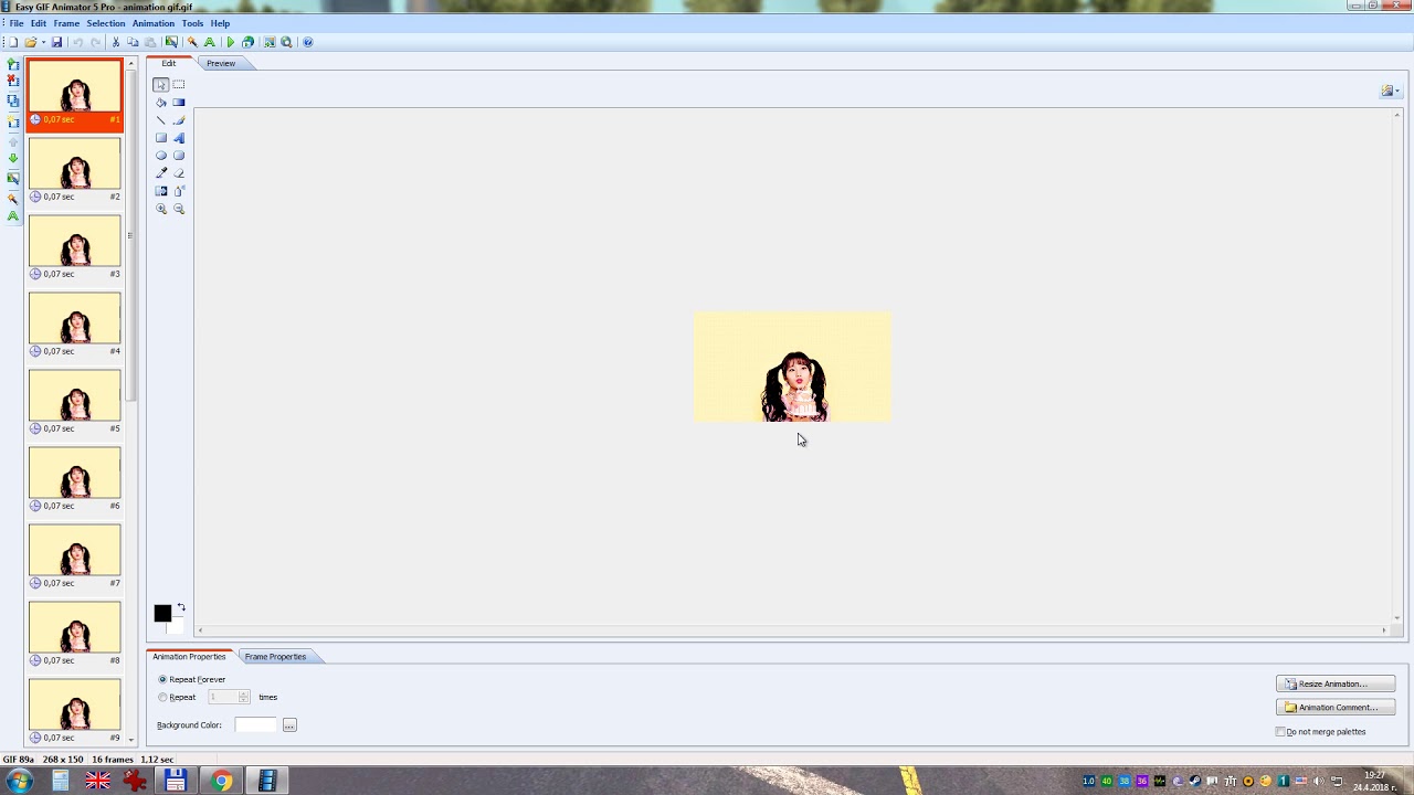 Easy GIF Animator - how to export all frames