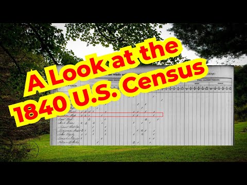 A look at the 1840 U.S. Census
