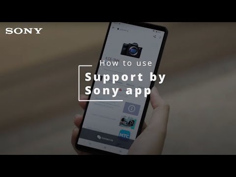 How to use Support by Sony