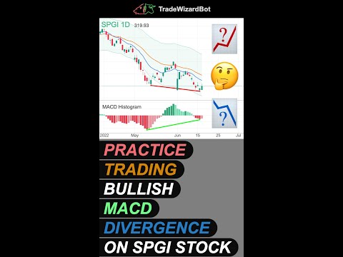 Learn to trade bullish MACD divergence on SPGI stock #macd #divergence #trading
