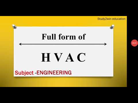 HVAC ka full form | Full form of HVAC in English | Subject - ENGINEERING