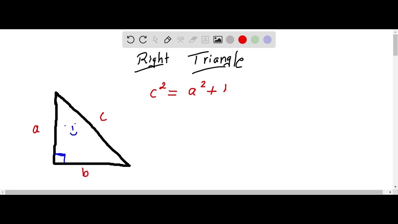 Is this triangle a right triangle? Explain.