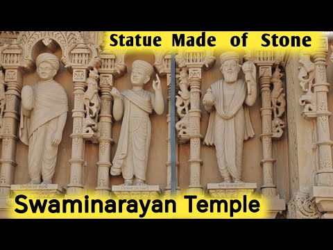 Statue Made of Stone Swaminarayan Temple in Tithal Valsad Gujarat