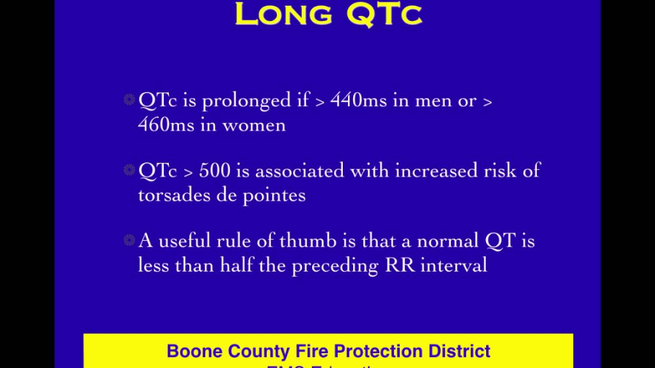 ECG 19 QTc