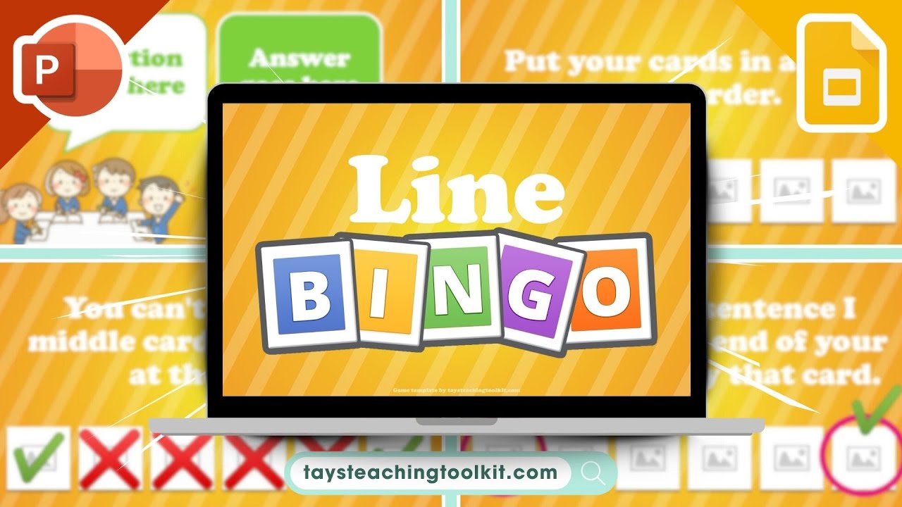 LINE BINGO | Free Game & Instructional PowerPoint for ESL, EFL, and Foreign Languages