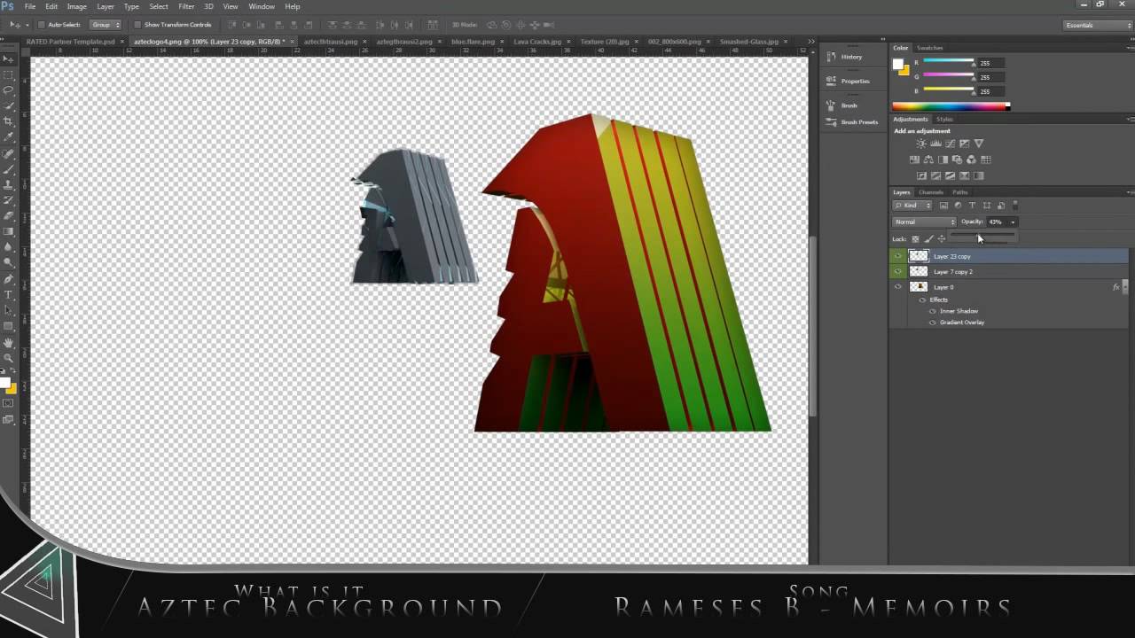Speed-Art | Aztec background V2