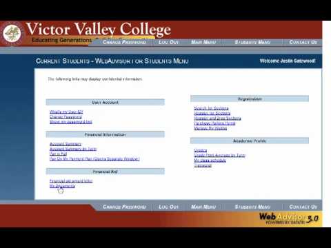 VVC Students - How-To - Understand the WebAdvisor "My Documents" Codes