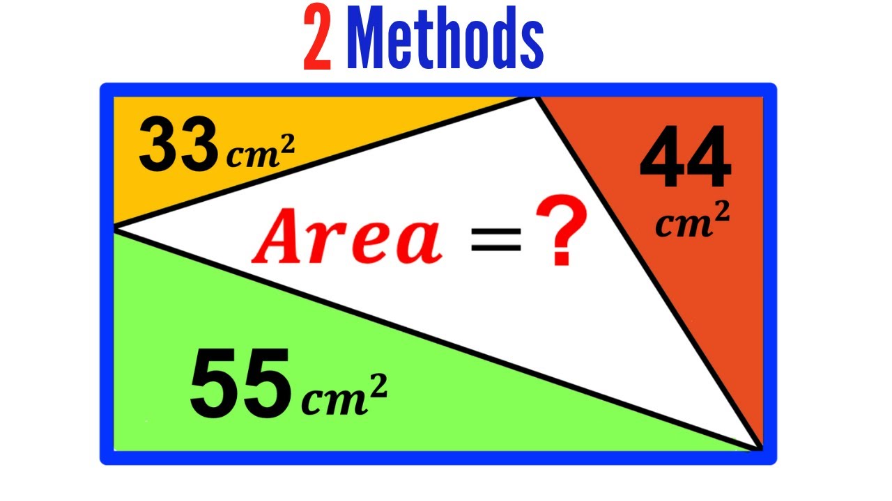 Can you find the White Triangle area? | (Rectangle) | #math #maths | #geometry