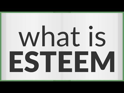 Esteem | meaning of Esteem