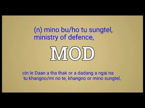 mod meaning in English Ngawn