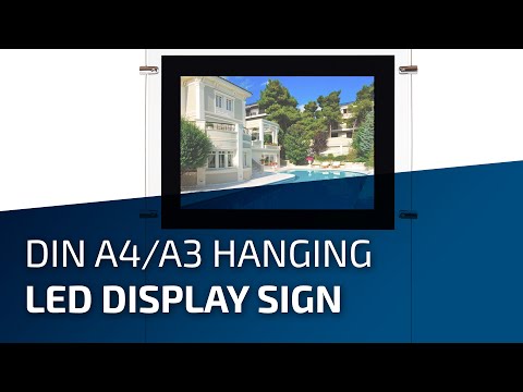 DIN A4 / A3 Hanging Led Display Sign