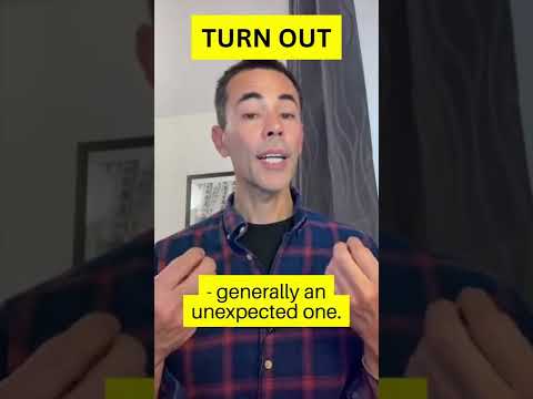 Phrasal Verb #12 - Turn Out - English Vocabulary #shorts