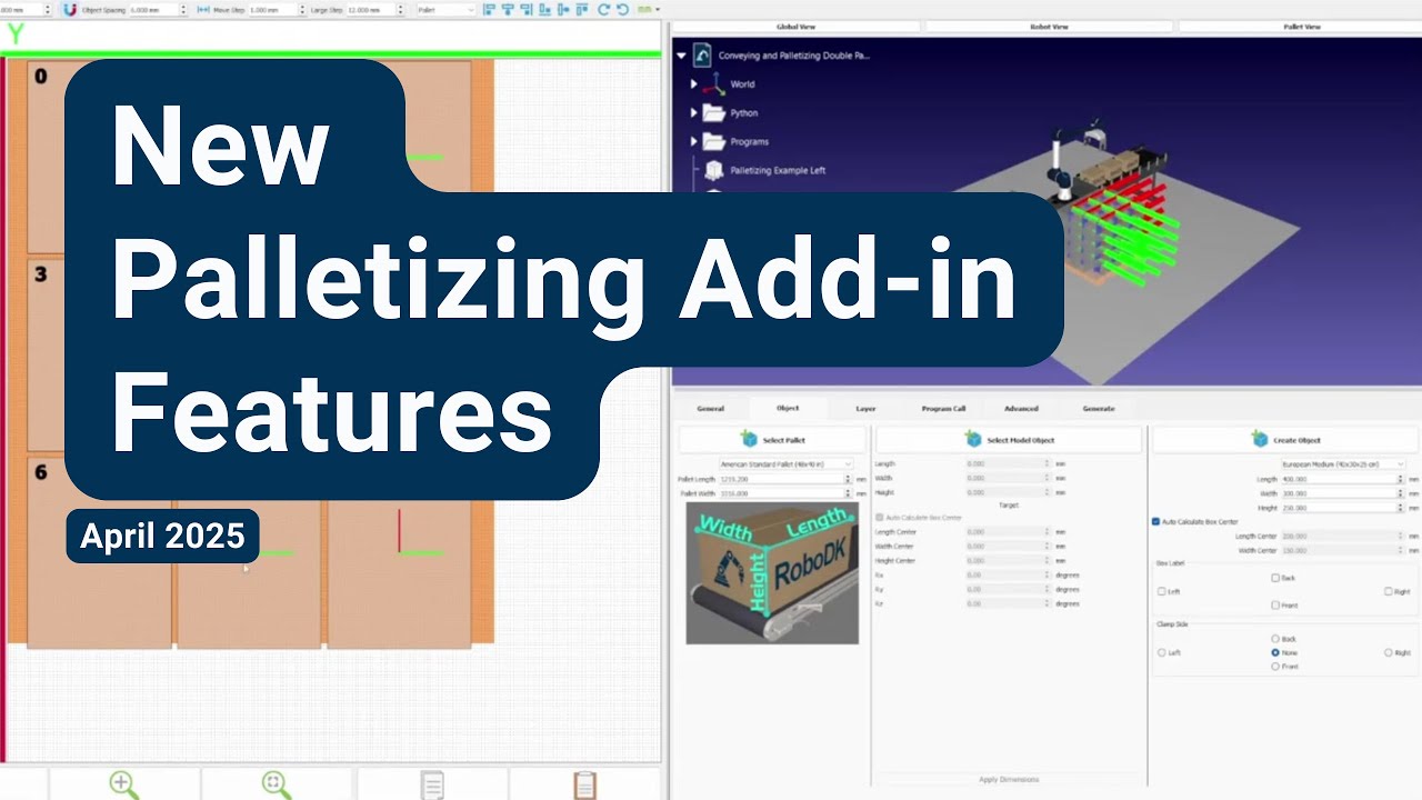 New features in our Palletizing Add-In!
