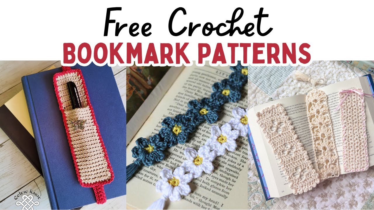 35+ FREE Crochet Bookmark Patterns | Beginner Friendly Crochet Patterns | Easy Crochet Gift Ideas