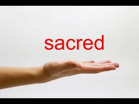 How to Pronounce sacred - American English