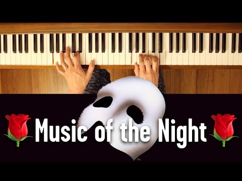 🎭The Music of the Night🎭 (Phantom of the Opera) [Early intermediate Piano Tutorial]
