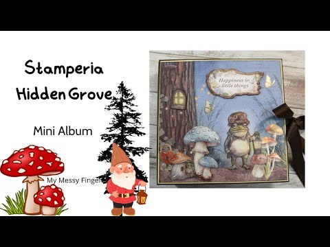 Stamperia Hidden Grove - 9 x 9 mini album  - Walkthrough