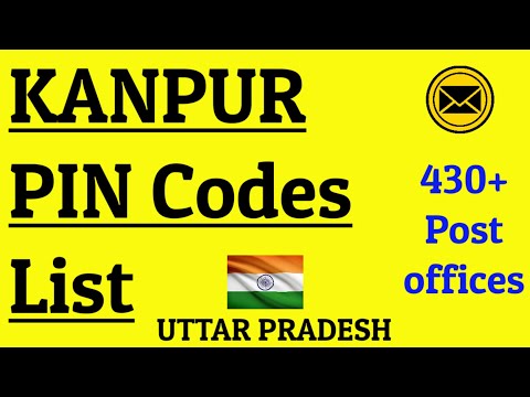 KANPUR PIN Code s List || 474 Post Offices || UTTAR PRADESH