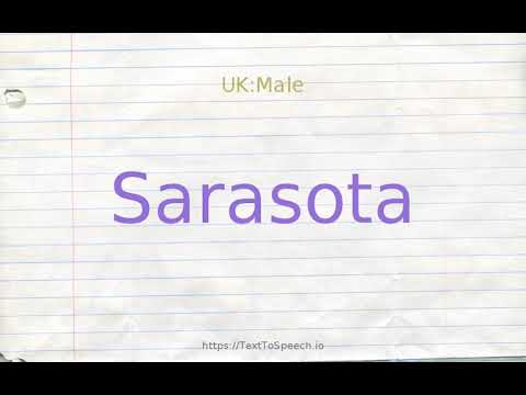 How to pronounce sarasota