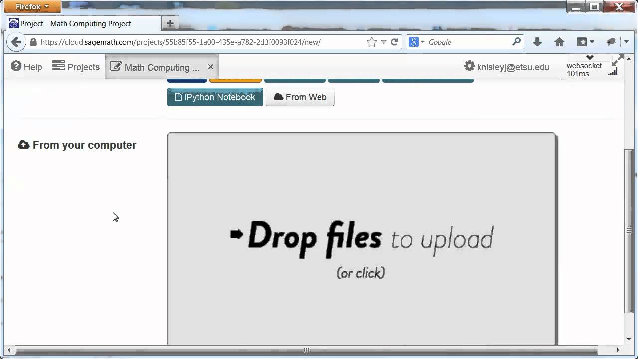 Getting Started with IPython Notebook in the SageMathCloud