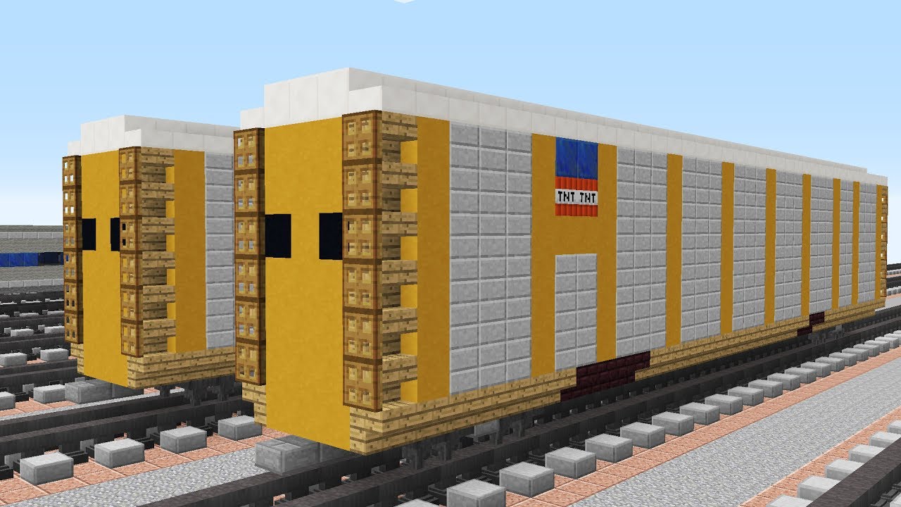 Minecraft UP TTX American Autorack Railcar Tutorial