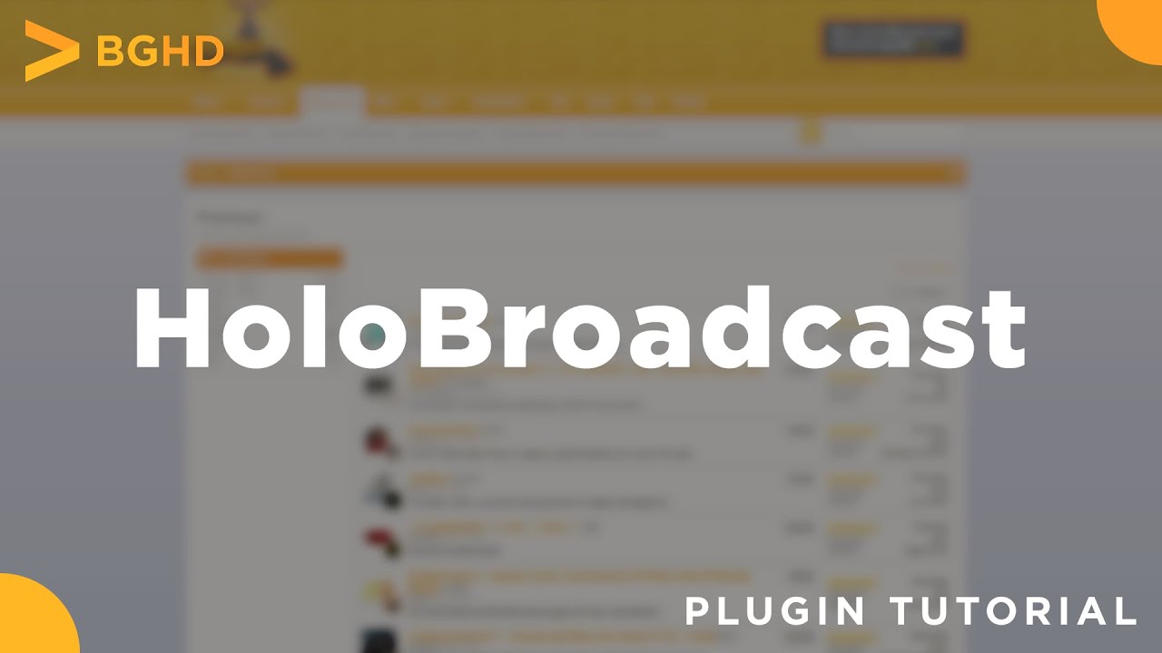 HoloBroadcast - Spigot Plugin Tutorial/Overview