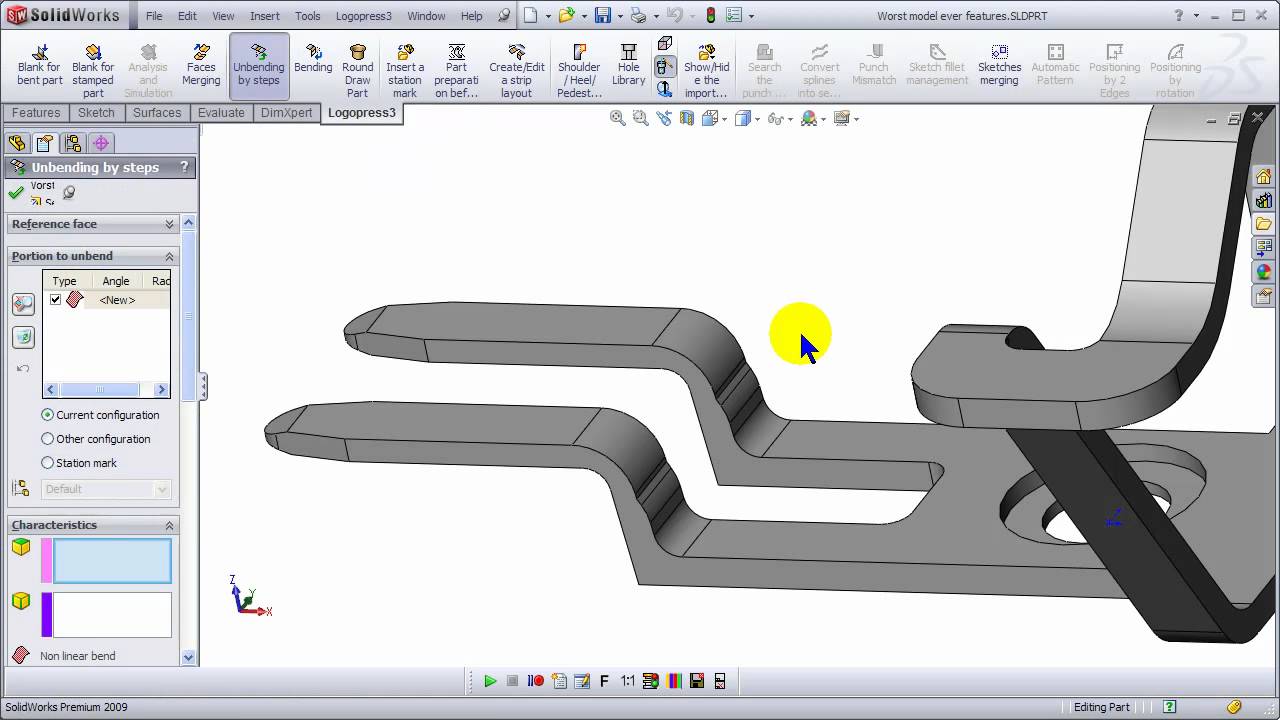LogoPress Unbending Complex Part