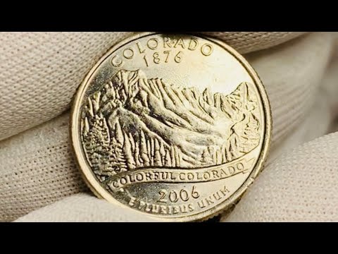 🇺🇸 1876 - 2006 Quarter Dollar Coin Colorful Colorado