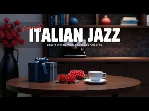 Italian Jazz for a Romantic Dinner | Elegant Evening Music & Cozy Café Ambience