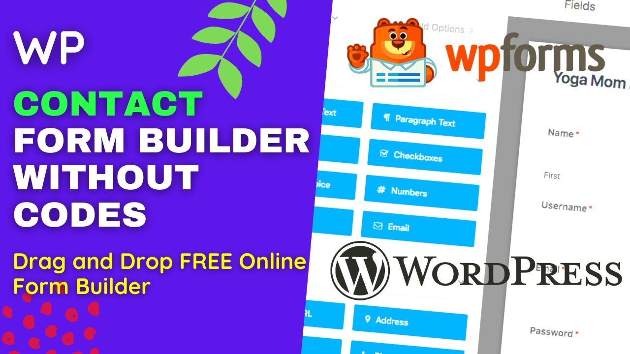 ✅ WordPress Contact Form Tutorial - Best Free Plugin WP Forms Lite for Woocommerce