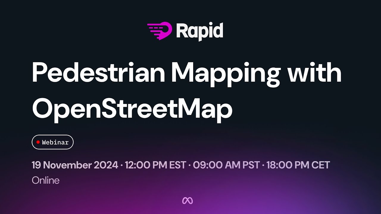 Pedestrian Mapping with OpenStreetMap