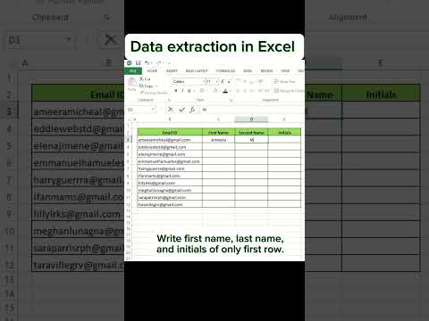 Excel Hacks: Extracting Data Made Easy 📊 #dataextraction #excel