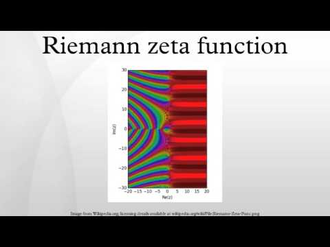 Riemann zeta function