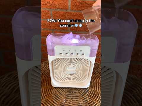 Humidifier Cooling Fan, Personal Rechargeable Air Cooler Fan, Mini Air Freshener Cooling Fan