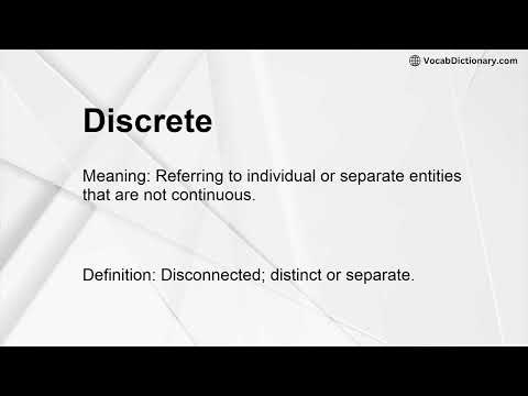 Discrete Meaning