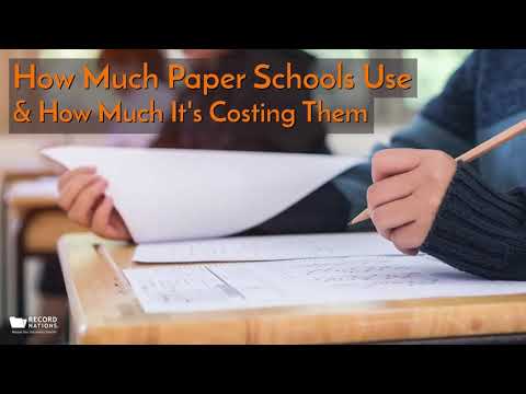How Much Paper Schools Use and the Costs | Record Nations