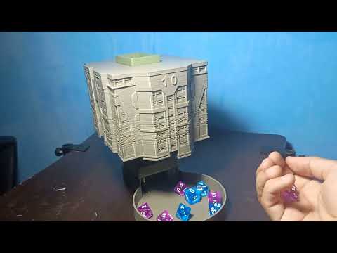🎲 Cyberpunk Tower Dice・Free 3MF File for 3D printing・Cults