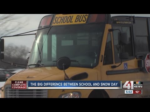 How schools in Missouri and Kansas call snow day