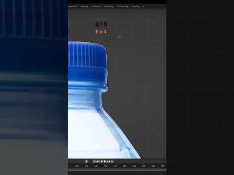 How to create a bottle in blender in just a minute #3d #animation #blender #tutorial #3dbottle