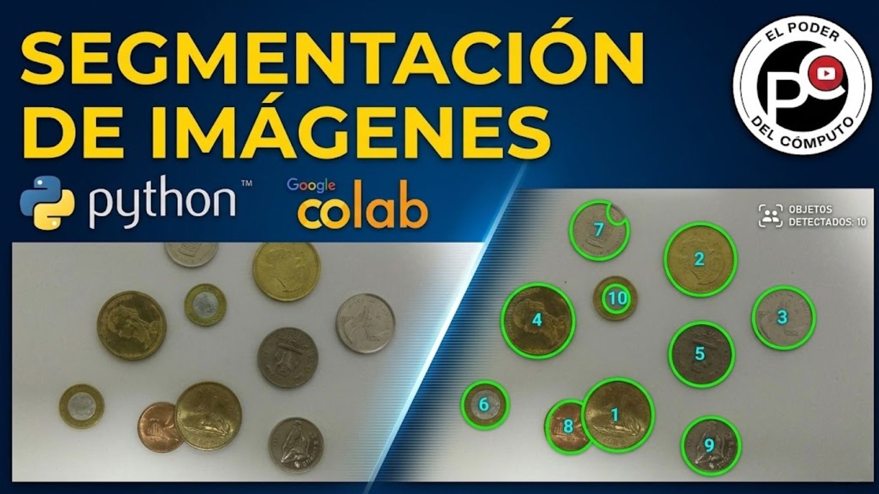Cómo CONTAR OBJETOS con Visión Artificial: Umbral, Watershed y Contornos 🐍 #python  & #googlecolab