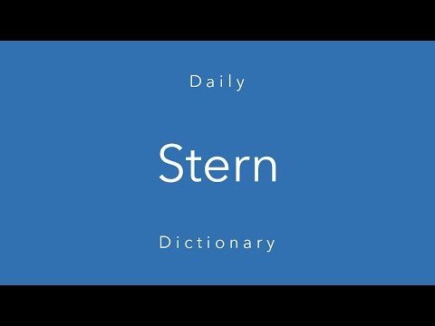 Stern (Daily Dictionary)