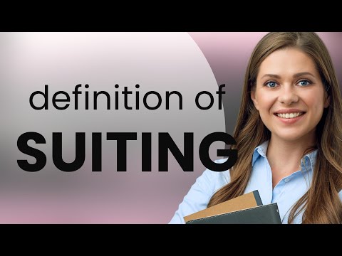 Suiting — SUITING meaning