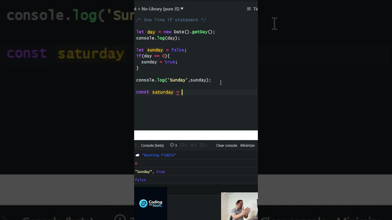 One Line If Statement In JavaScript