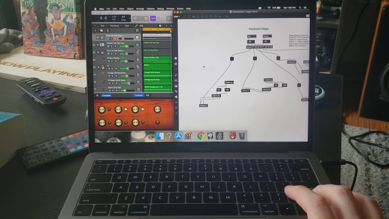 Using a Max Patch to send Midi to Logic