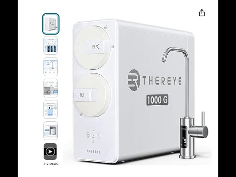 Thereye 8 Stage Reverse Osmosis System, 1000 GPD Tankless