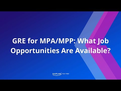 GRE for Grad School: What Job Opportunities are Available for MPAs and MPPs? | Kaplan Test Prep