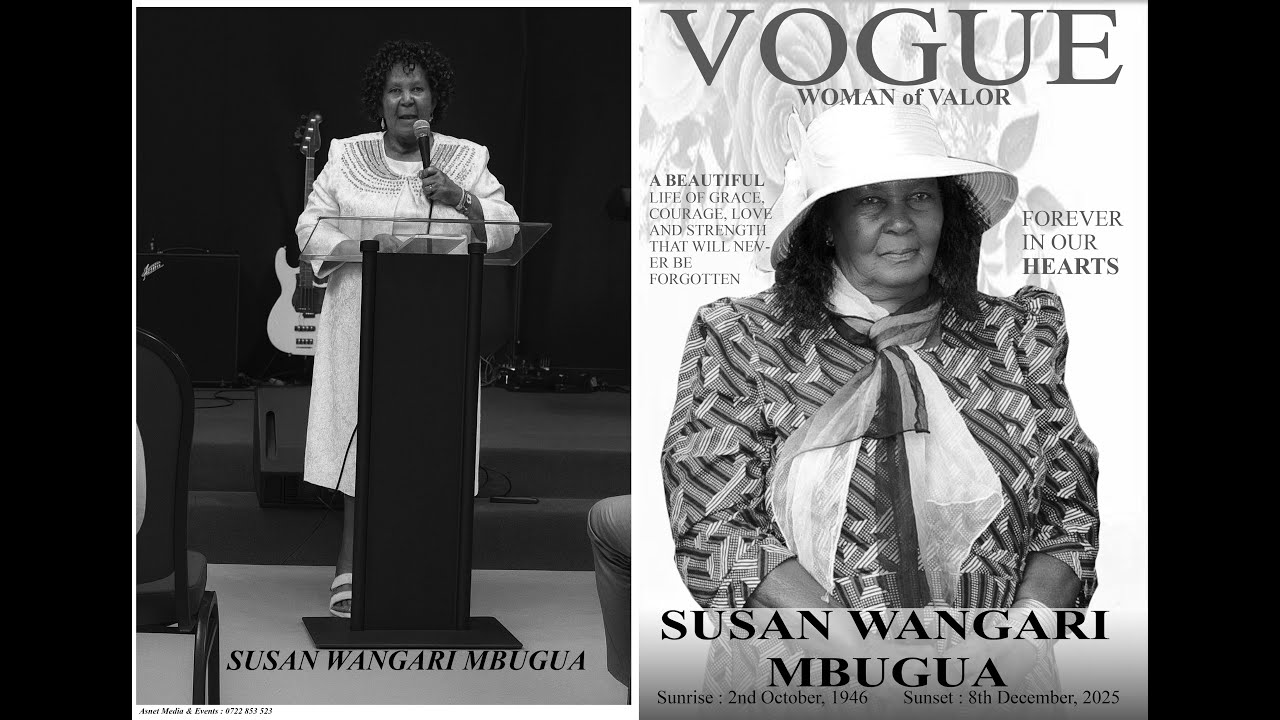 In Loving Memory of Susan Wangari Mbugua : 2nd October, 1946  - 8th December, 2025