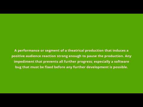 what is the meaning of showstopper