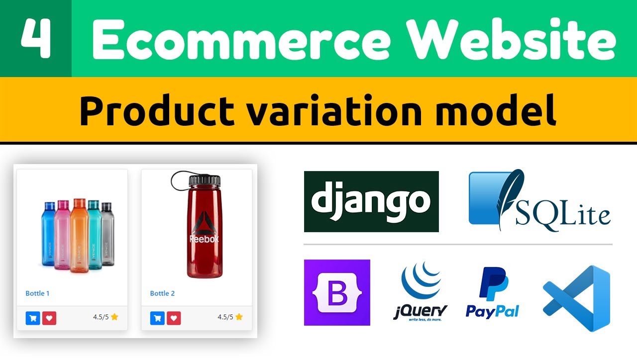 How to create eCommerce product variation models in Django | Django eCommerce Website | Django 3